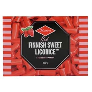 Amazon.com: Red Finnish Sweet Strawberry Licorice 200g licorice pieces ...