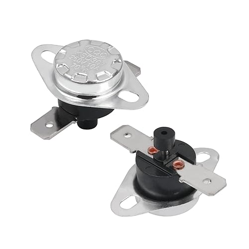 Fielect 2Pcs KSD301 Thermostat 70C Normally Closed Thermal Switch ...