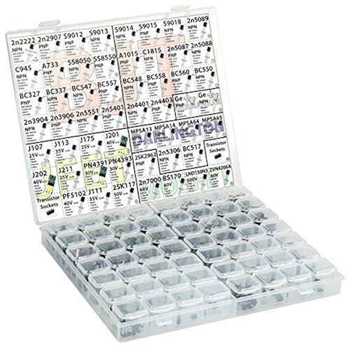 Ultimate Transistor Assortment Kit, 686 pcs, 54 Types, BJT, Mosfet ...