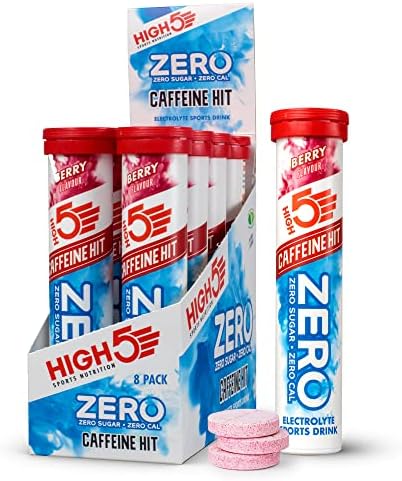 HIGH5 ZERO Caffeine Hit Electrolyte Hydration Tablets Added Vitamin C ...