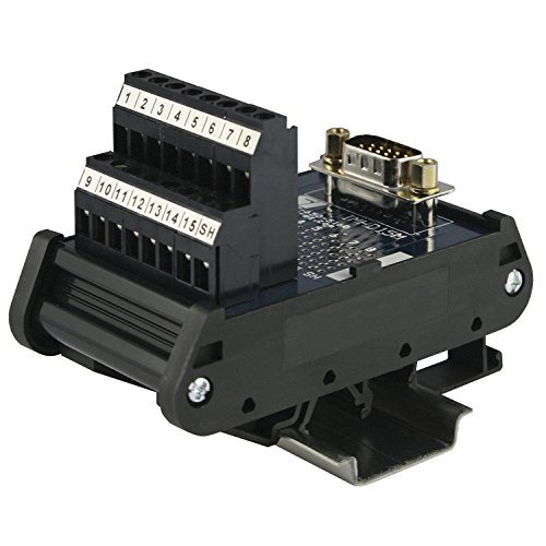 ASI 11100 Type IMHD15M Fixed Terminal Block, DIN Rail Mounted Interface ...