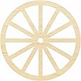 Amazon.com: Wagon Wheel Wood Cutout (Small 4" x 4" (Package of 10), 1/4 ...