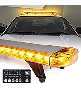 Amazon.com: Xprite Amber Yellow 36 LED Rooftop Emergency Strobe Lights ...