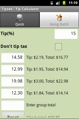Tipsee Tip Calculator:Amazon.com:Appstore for Android