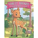 In The Forest: Woodland Animals Coloring Book for Kids (With Activities ...