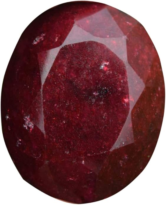 Rubí africano, rubí brillante de corte ovalado, rubí rojo certificado ...
