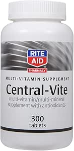 Amazon.com: Rite Aid Central-Vite Adult Multivitamins Tablets - 300 ...