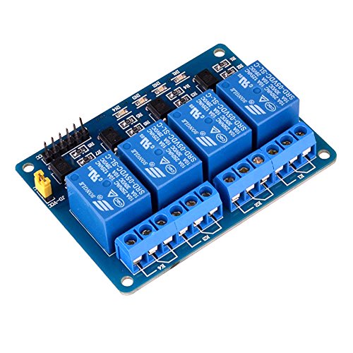 Yootop 4 Channel 5V Relay Module with Optical Coupler Protection Expansion Board for Arduino ...