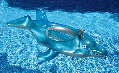 Inflatable Dolphin Pool Float with Squirt Gun | Pool Floats for ...