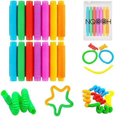 NQOOH Pop Tubes - Retractable Push Fidget Tubes Toy - Pop Fidget Tools ...