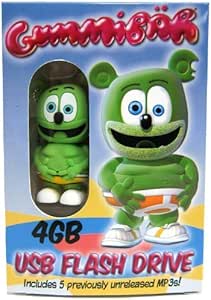 Amazon.com: Gummibär (The Gummy Bear) USB Flash Drive with Mp3s ...