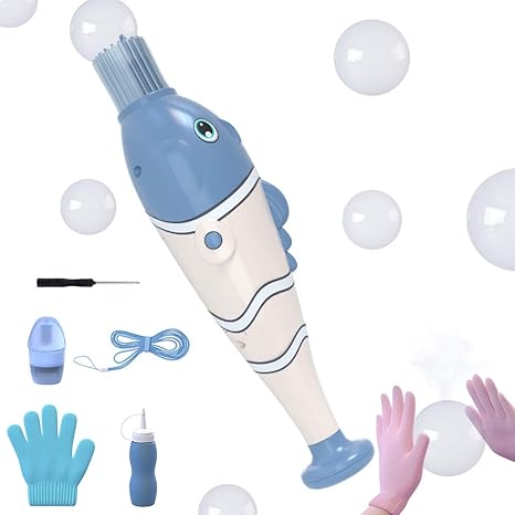 Smoke Bubble Machine Kiss Fish with Light and Music for Boys Girls ...