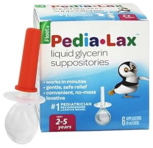 Amazon.com : Pedia-Lax Enema - 2.25 oz - 6 ct : Children Constipation ...