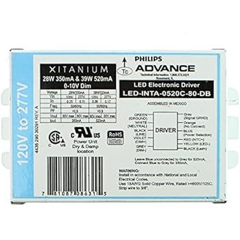 Advance XI054C150V054DNT1 Dimming LED Electronic Driver, 54W, 27-54V ...