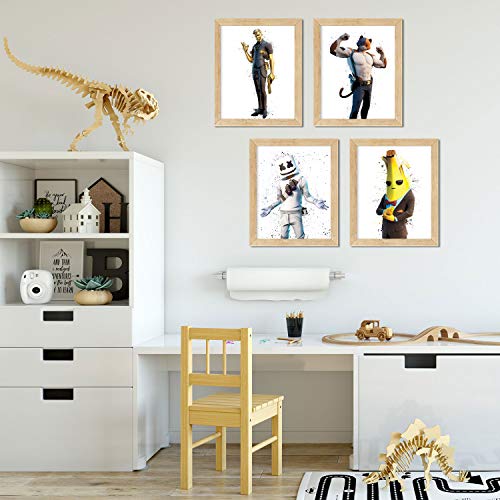 Battle Royale Poster Wall Art - Set of 4 Unframed (8x10 inches) Video ...