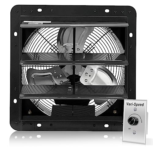 VENTISOL 12 Inch Shutter Exhaust Fan With Variable Speed Controller ...