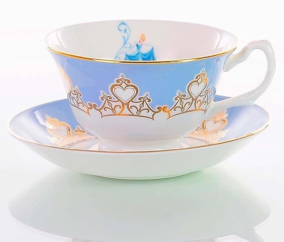 English Ladies Co. Disney Princess Cinderella Cup and Saucer: Amazon.co ...