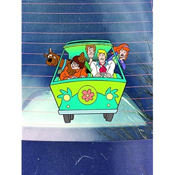 Amazon.com: THE MYSTERY MACHINE LOGO VINYL STICKERS SYMBOL 6 ...