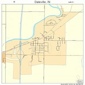 Amazon.com: Large Street & Road Map of Daleville, Indiana IN - Printed ...