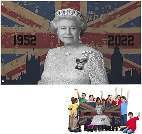 Queen Elizabeth II Flags - 5ft X 3ft Flags Commemorating Queen ...