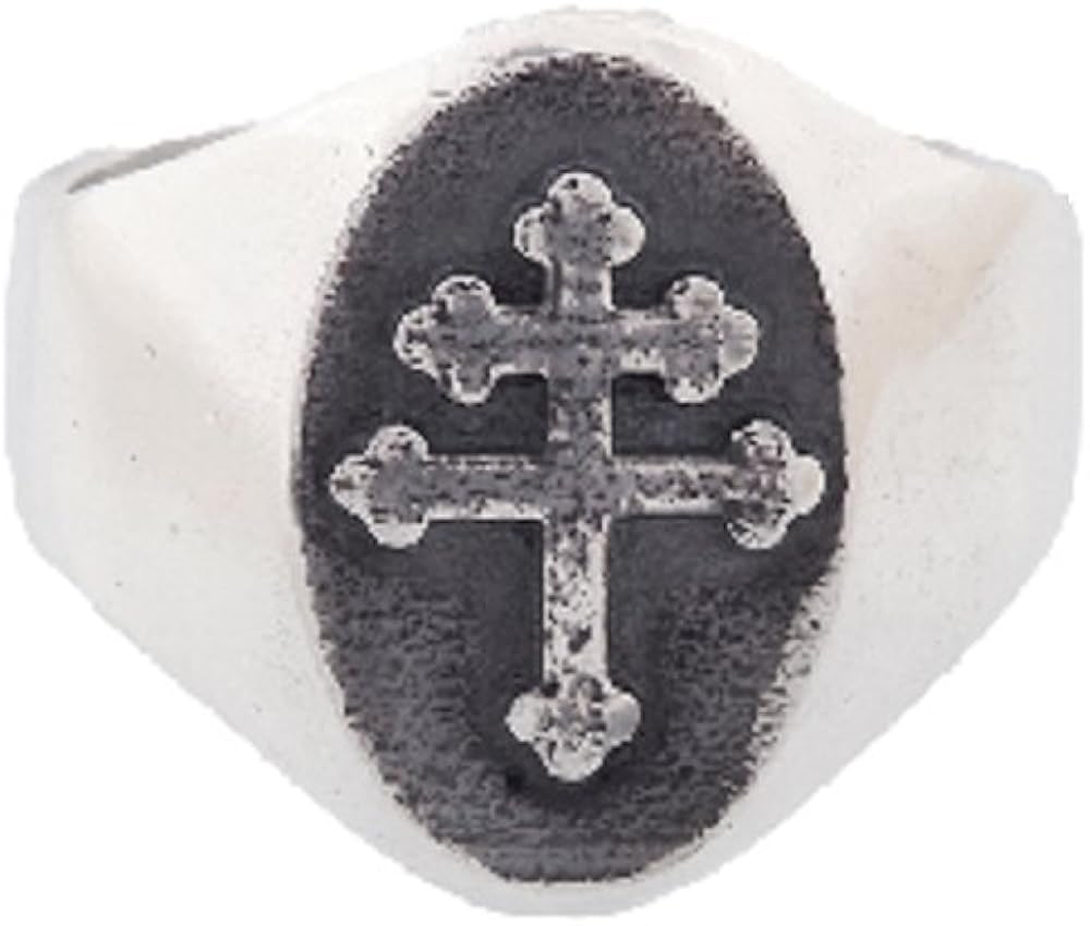 Ezi Zino Designs Cross of Lorraine Magnum Pi Team Ring|Amazon.com