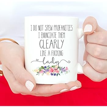 Amazon.com: Curse Words Swearing Funny Coffee Cup Mug: Home & Kitchen