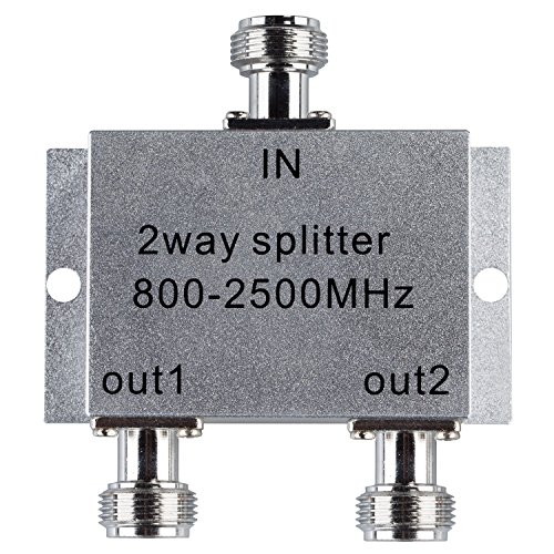Lysignal Power Splitter 800-2500MHz Signal Divider with N Female ...