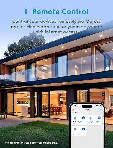 meross 3 Way Smart Dimmer Switch Kit, Smart Light Switch Supports Apple ...