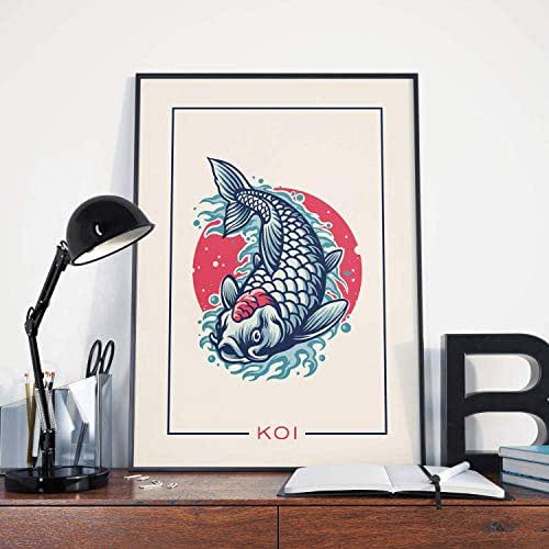 Amazon.com: Koi Fish Poster - Traditional Japanese Print (unframed ...