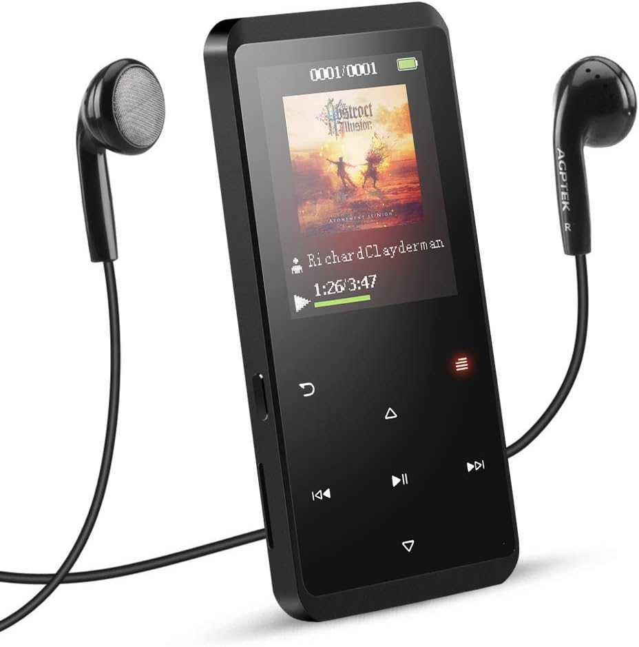 AGPtek B03 - Reproductor de música MP3, 16GB Bluetooth A07S: Amazon.com ...