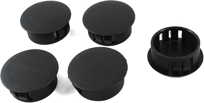 uxcell® 5 Pcs Plastic Snap in Type Locking Hole Plugs 25mm x 29mm x ...