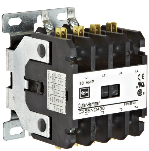 Eaton C25END430T Definite Purpose Contactor, 50mm, 4 Poles, Screw ...
