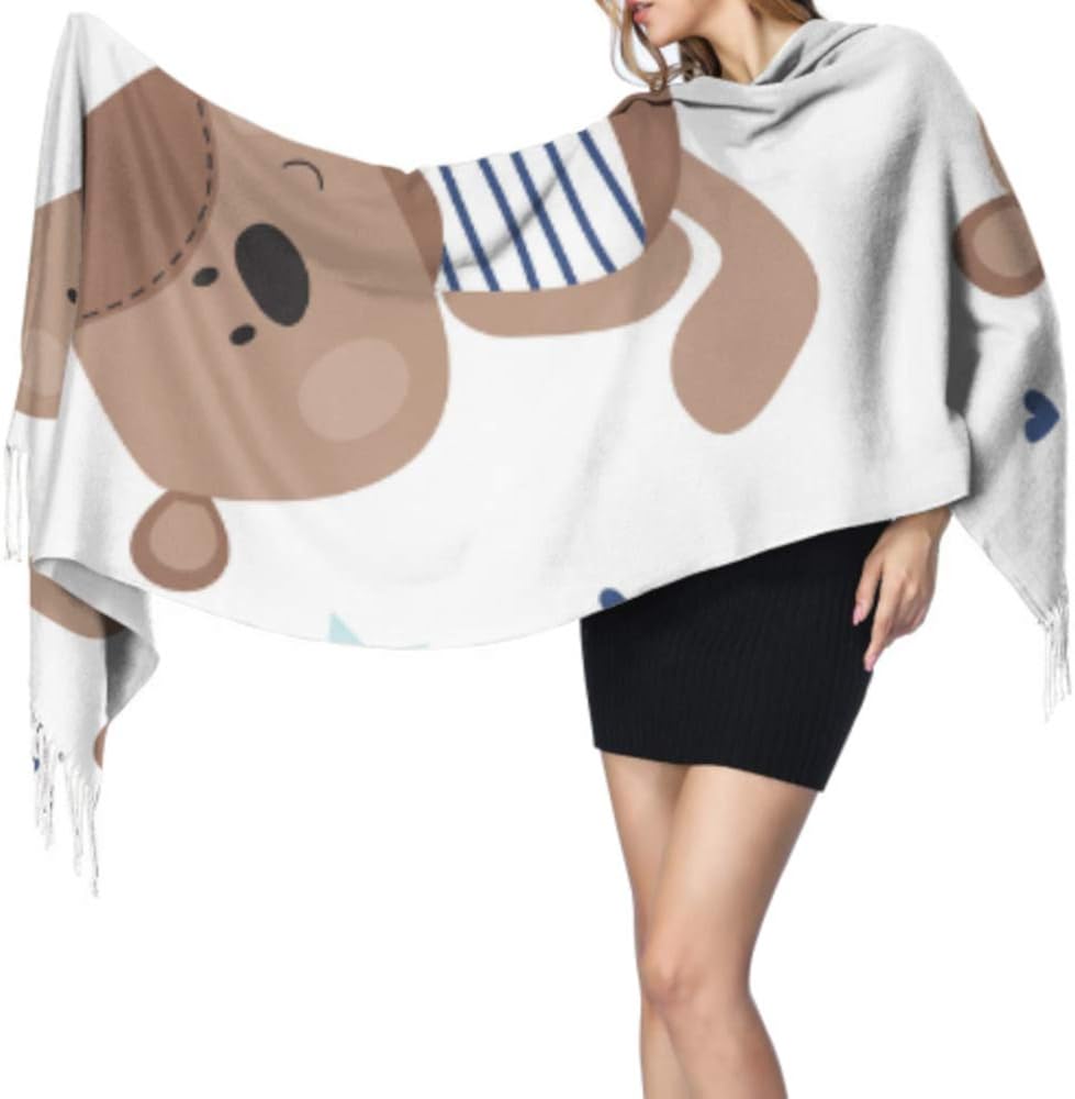 27"x77 Mantón de noche Chal Divertido Cute dibujos animados Ositos de ...