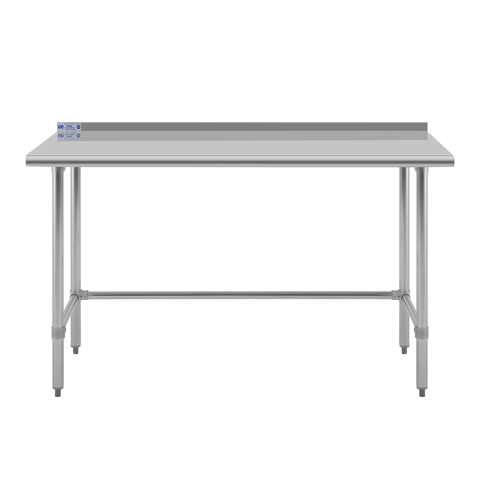 Hally Open Base Stainless Steel Table 30 x 60 Inches, NSF Commercial ...