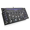 Pyle 6 Channel Mixer, Bluetooth DJ Controller, Stereo Mixer ...