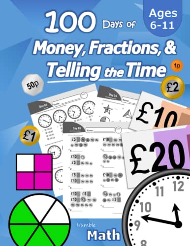 Buy 100 Days Of Money Fractions Telling The Time Maths Workbook buy-100-days-of-money-fractions-telling-the-time-maths-workbook