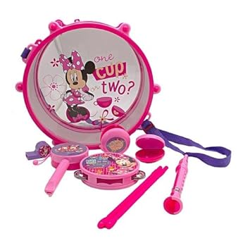 Sambro Minnie Mouse Musical Instrument Drum Set: Amazon.co.uk: Toys & Games