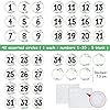 40 Pieces Eucalyptus Laminated Student Numbers Classroom Decorations ...