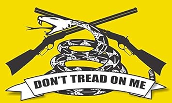 Amazon.com: StickerTalk Gadsden Flag Vinyl Sticker, 5 inches by 3 ...