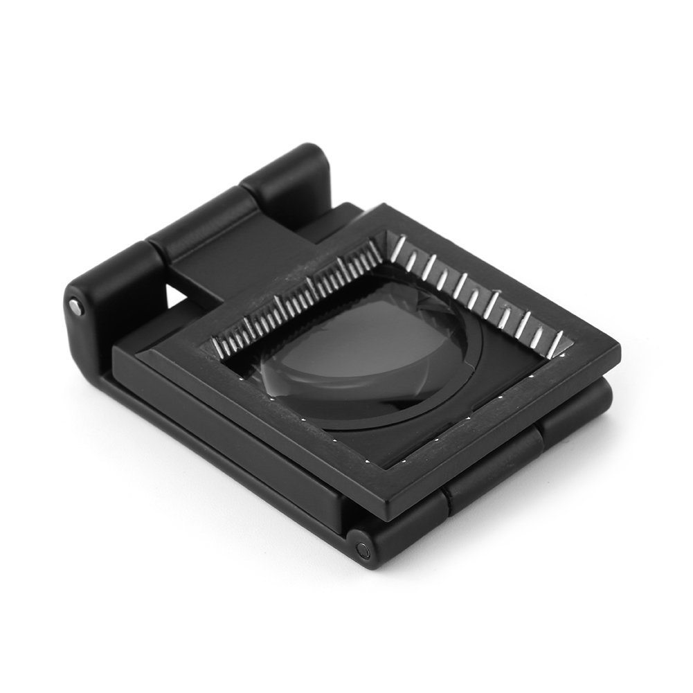10x 28mm Mini Three-folding Magnifier, Zinc Alloy Folding Magnifier ...