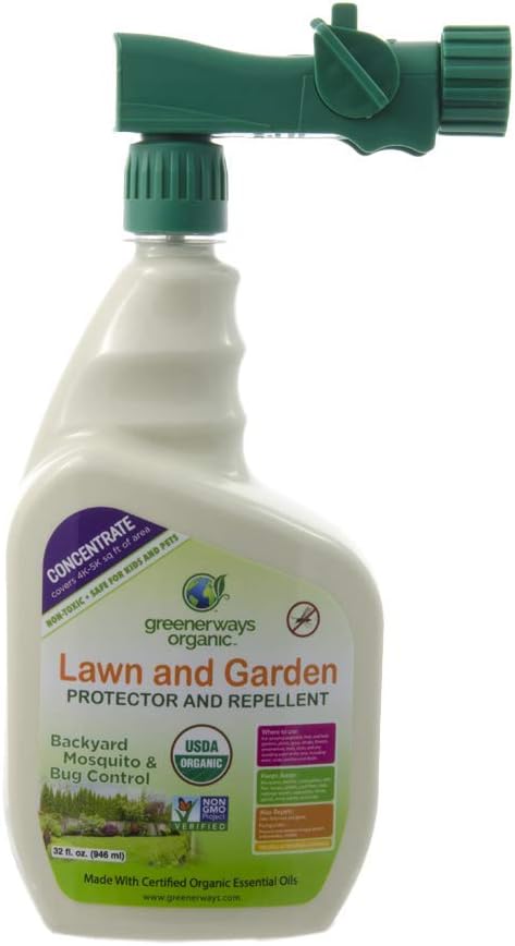 Amazon.com : GREENERWAYS ORGANIC Insecticide, Backyard Insect Repellent ...