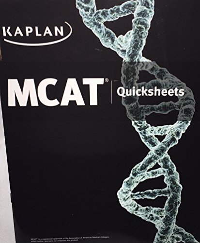 Kaplan MCAT Quicksheets - New Edition for 2016 Test - MM5104E ...
