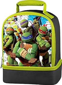 Amazon.com: Animated Teenage Mutant Ninja Turtles School Lunch Box Tote ...