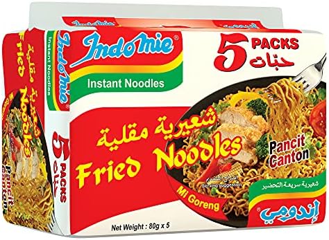 Indomie Instant Fried Noodles with Seasoning Powder and Sauce (Pack of ...