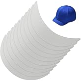 BENECREAT 16Pcs White Brim Hat Brim Stiffeners, Cap Visor Insert 7x3 ...