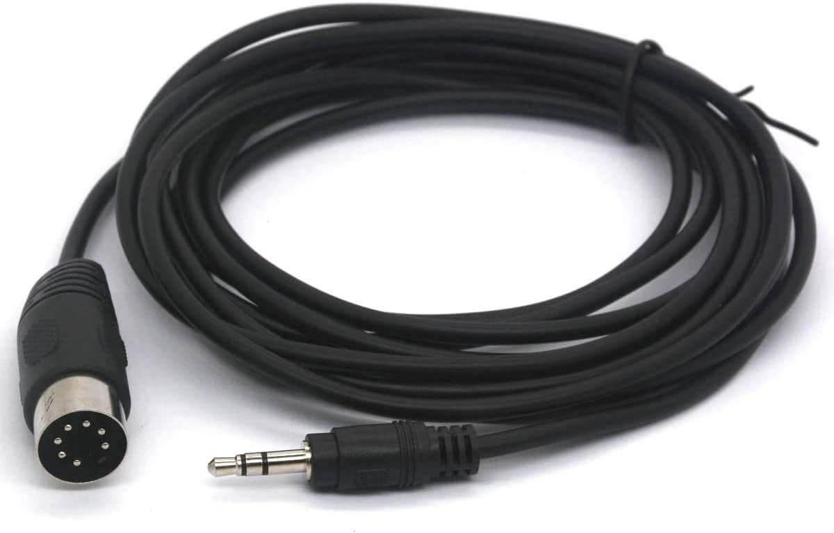 OpenII 7 Pin Din Cable, Midi Male to 3.5mm 1/8″ Male Audio Adapter Cord ...