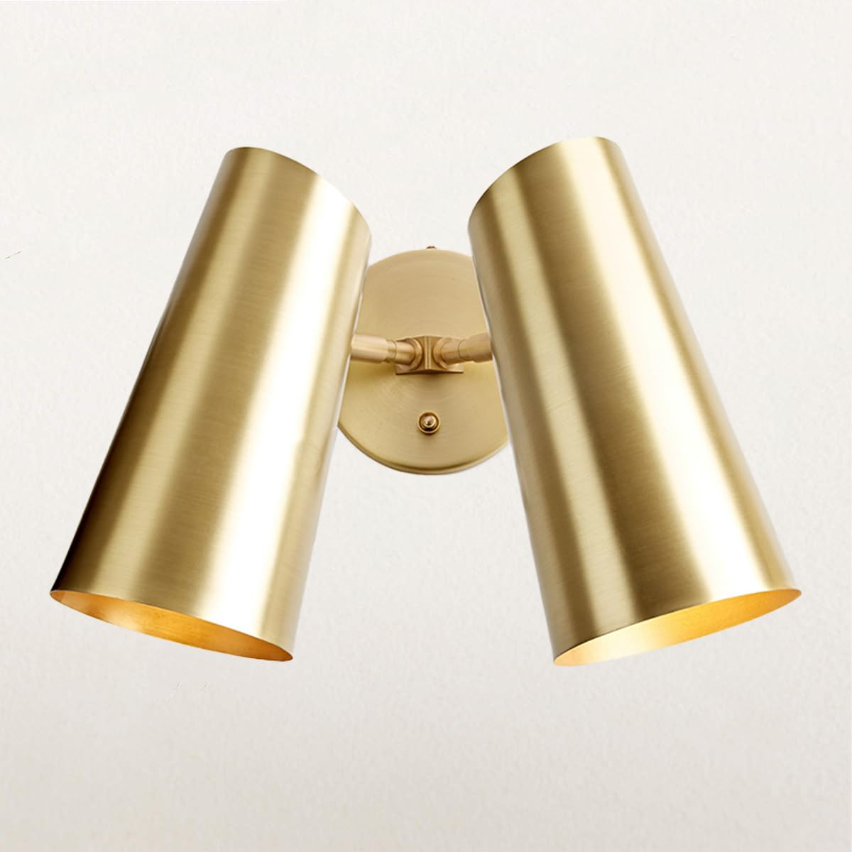 Elegant Articulating Mid-Century Modern Metal Double Sconce, Multi ...