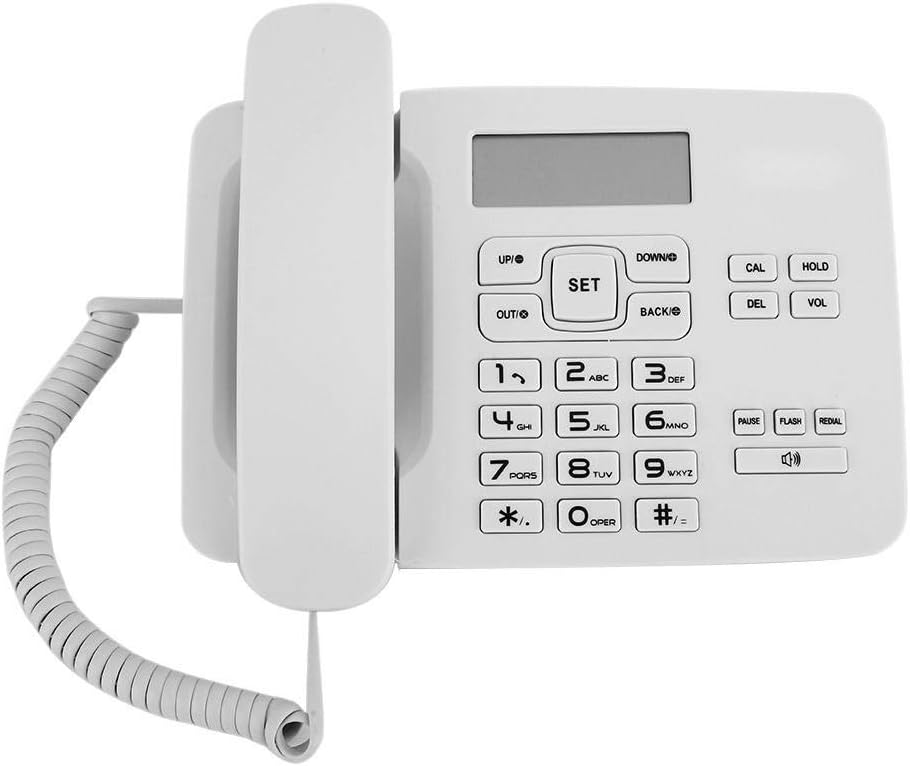 Business Office Landline Telephone with FSK/DTMF Dual System, Ergonomic Design, Corded Telephone ...