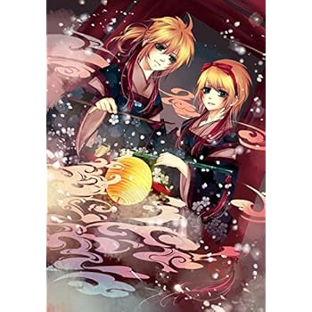Amazon.com: NewBrightBase Kagamine Rin Len Fabric Cloth Rolled Wall ...