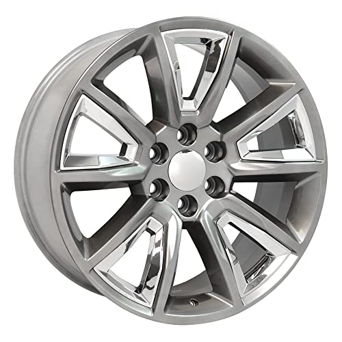 OE Wheels LLC 22 inch Rims Fit pre-2019 Silverado Sierra pre-2021 Tahoe Suburban Yukon Escalade ...